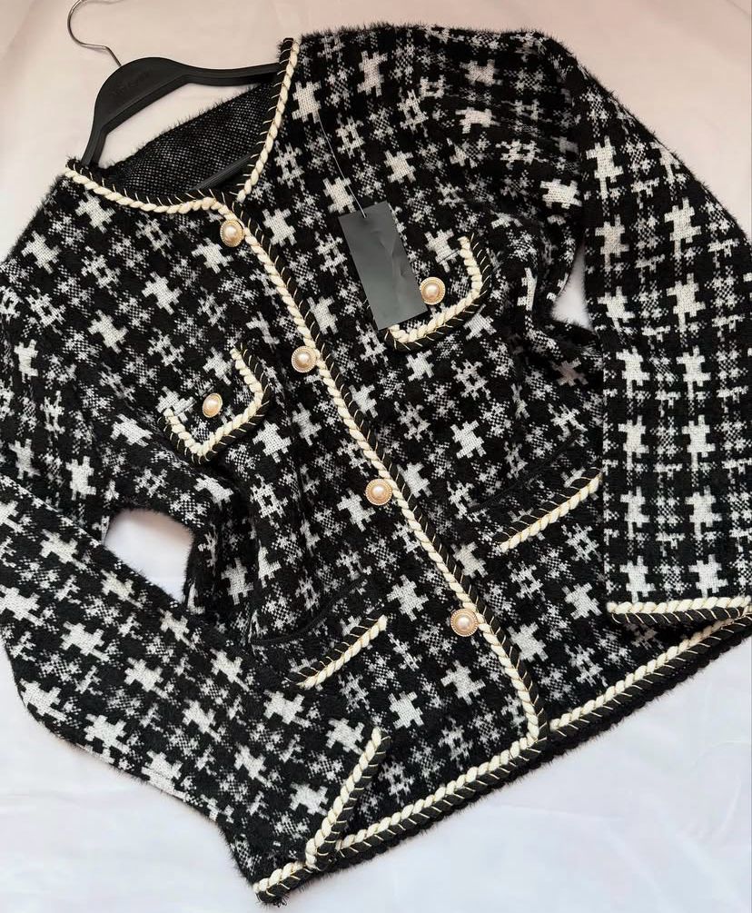 chaqueta estilo Coco chanel, talla M/L – Sirazaz